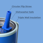 HydroJug Traveler 20oz – Riptide Insulated Tumbler