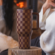 HydroJug Traveler 40oz – Autumn Checkers Insulated Tumbler