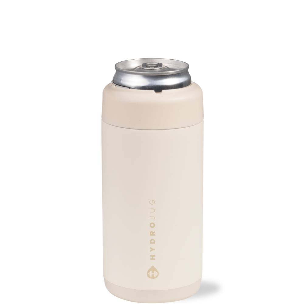 HydroJug Slim Can Cooler 12oz – Cream